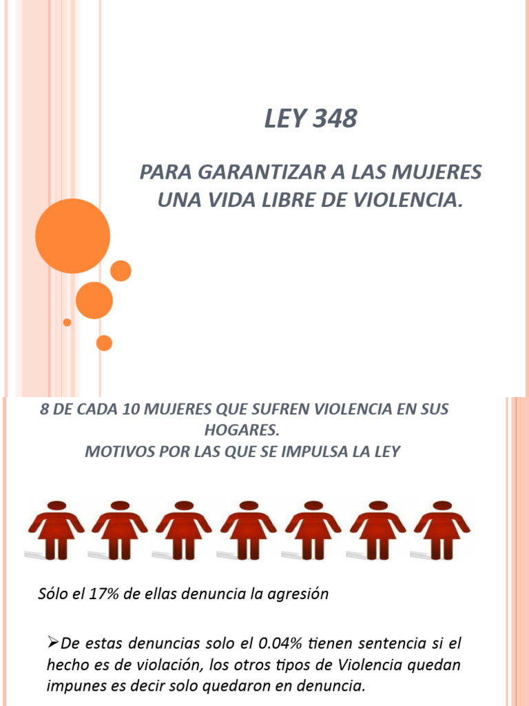 Ley 348 | PDF | Violencia | La violencia contra las mujeres