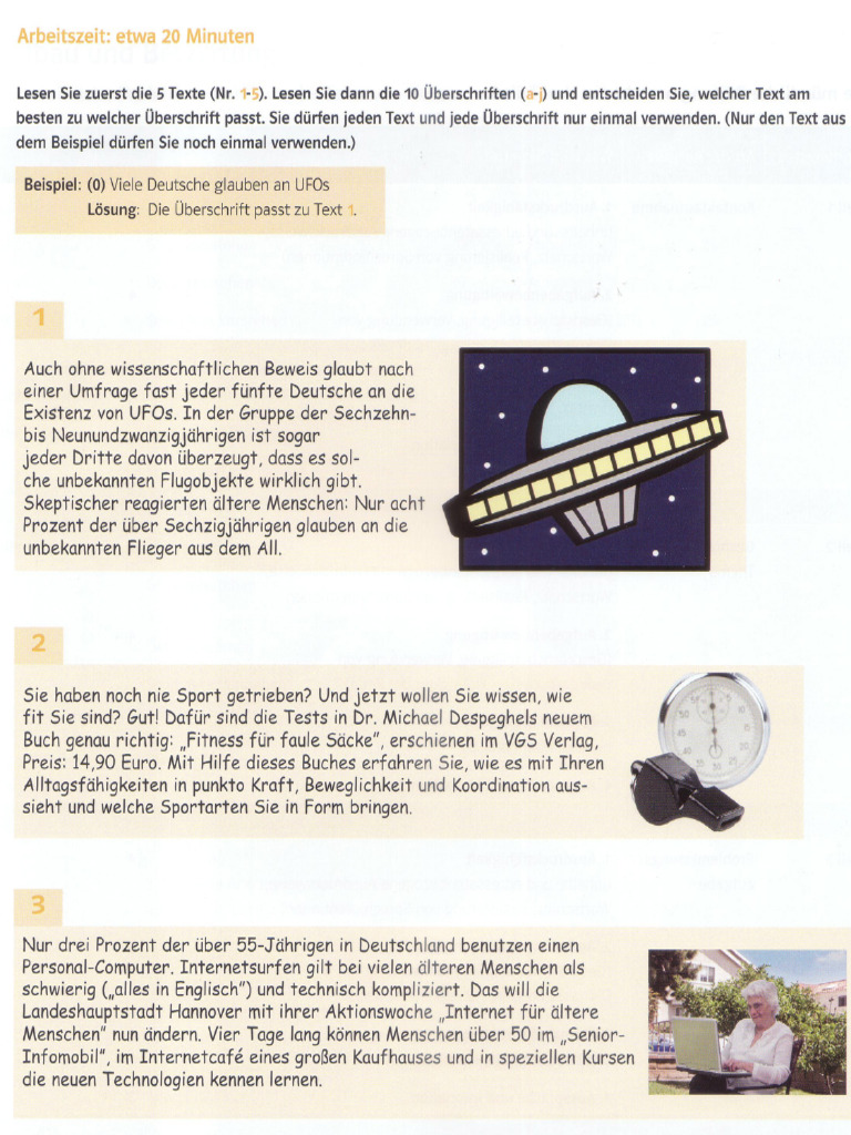 Beispiel TELC B1 | PDF