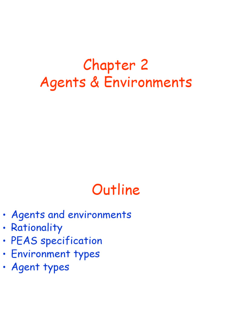 AI Agents and Environment | Download Free PDF | Artificial Intelligence | Intelligence (AI ...
