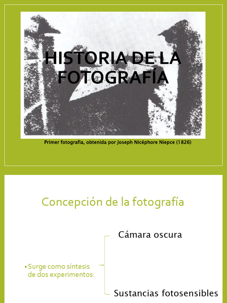 Historia de La Fotografia | PDF | Tecnicas artisticas | Imagen