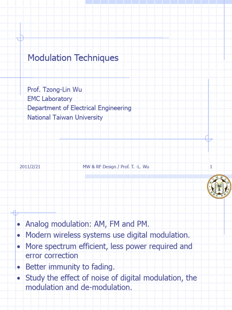Modulation Techniques Download Free Pdf Detector Radio Modulation