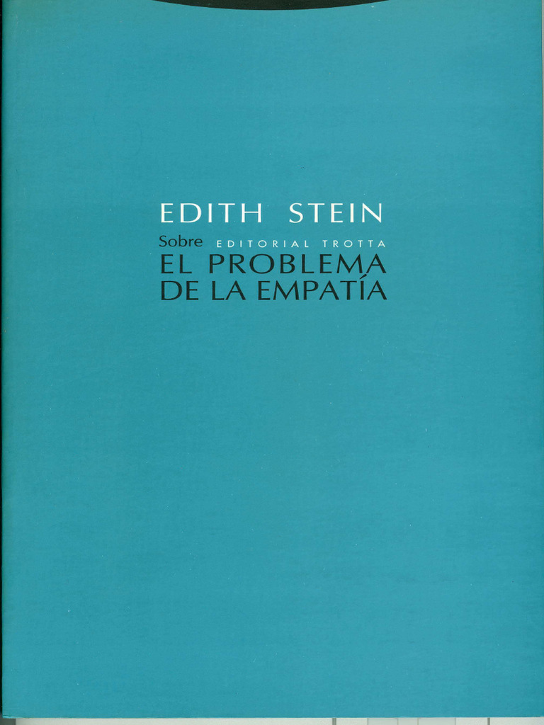 Stein Edith Sobre El Problema de La Empatía | PDF