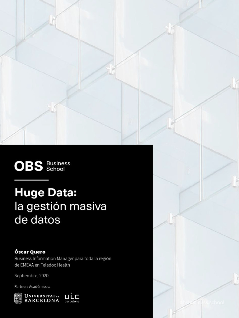 Informe Huge Data | PDF | Big Data | Inteligencia artificial