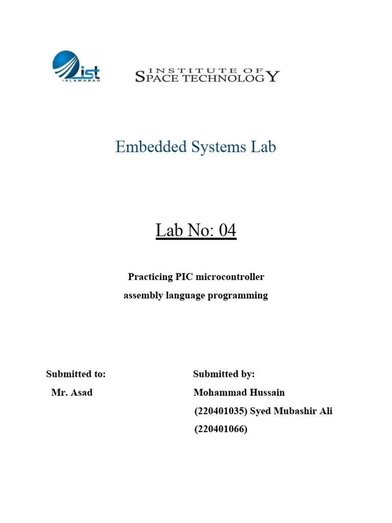 Lab 4 (35,66) | Download Free PDF | Microcontroller | Embedded System