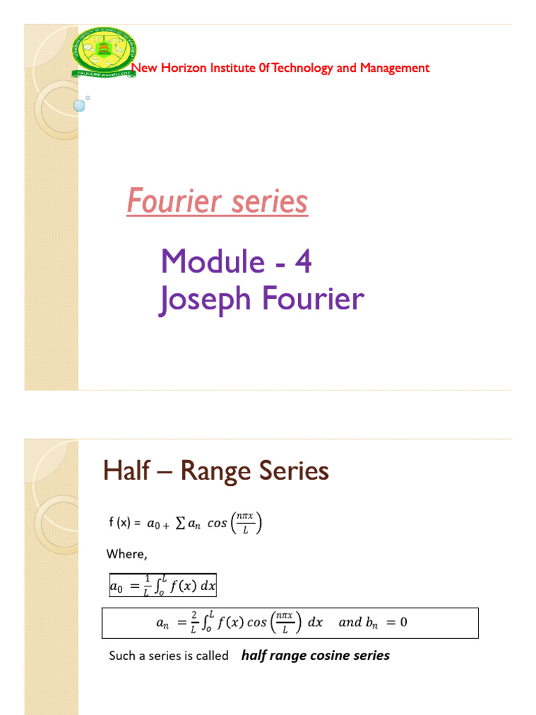 Fourier Series Lect - 5 | PDF | Teaching Methods & Materials