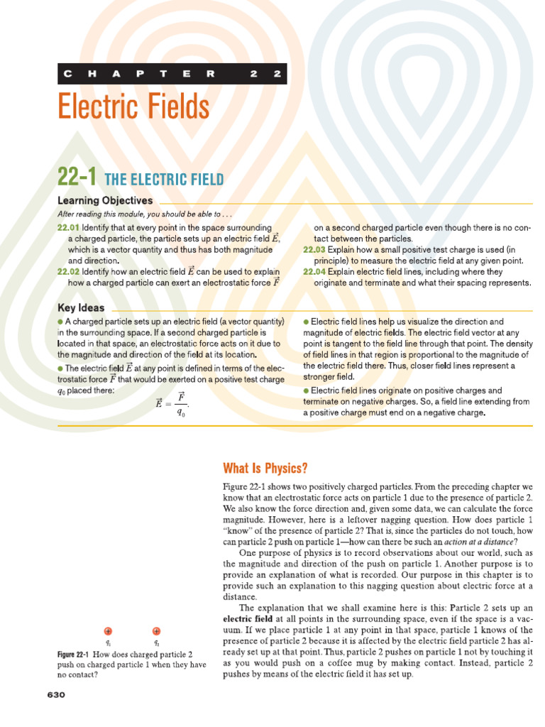 CH. 22 Electric Field | PDF