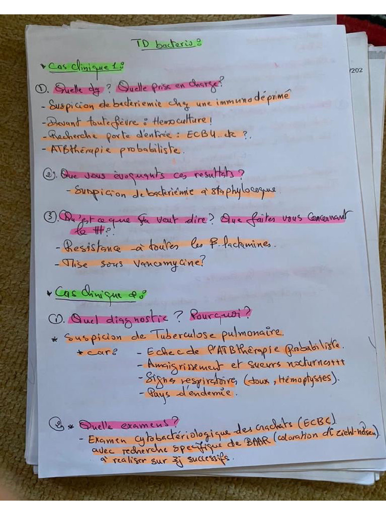 Correction TD Bacterio 2023 | PDF