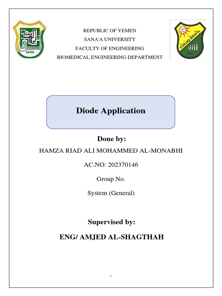 Diode Application | PDF | Diode | Electrical Engineering