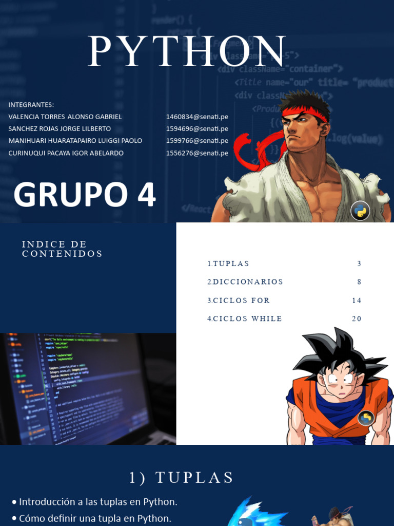 Grupo 4 - PP03 | PDF | Python (lenguaje de programación) | Ingeniería Informática