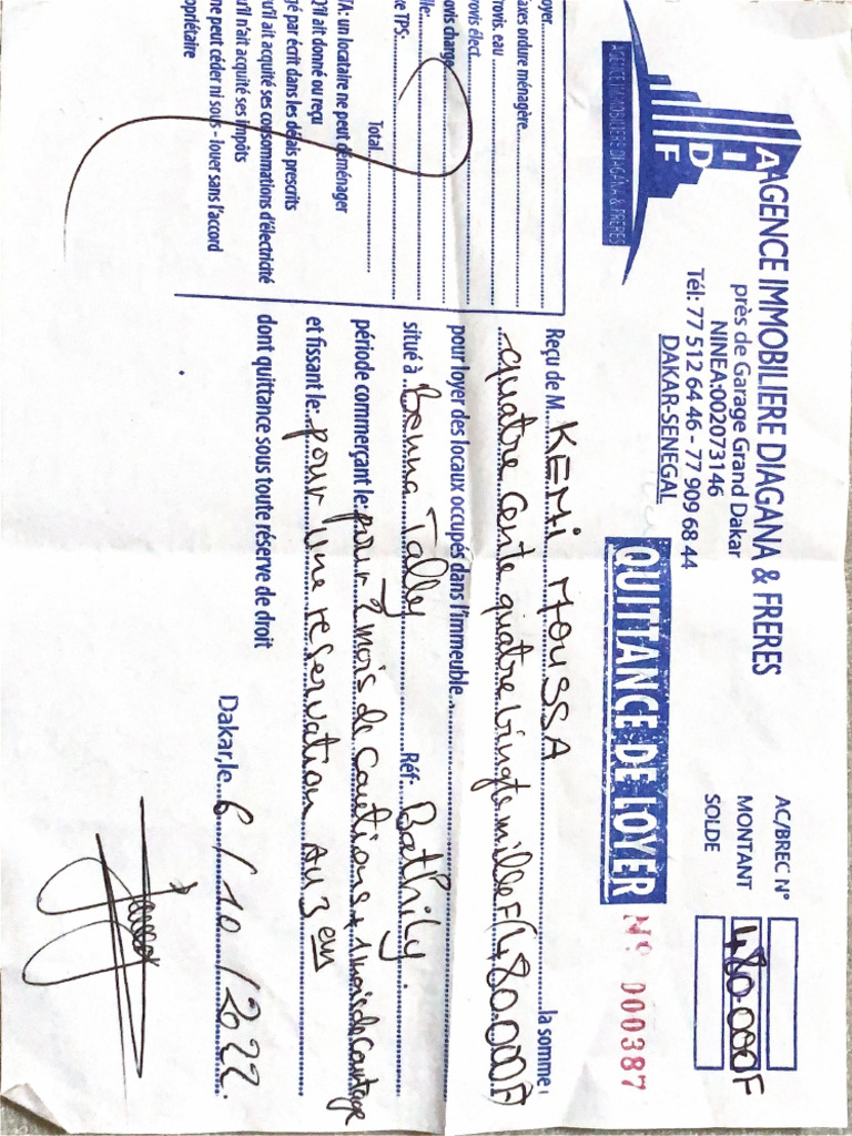 Quittance Loyer | PDF