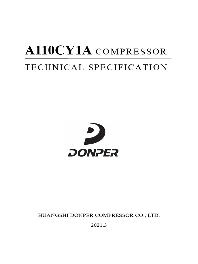 A110CY1A: Technical Specification | Download Free PDF | Capacitor | Relay