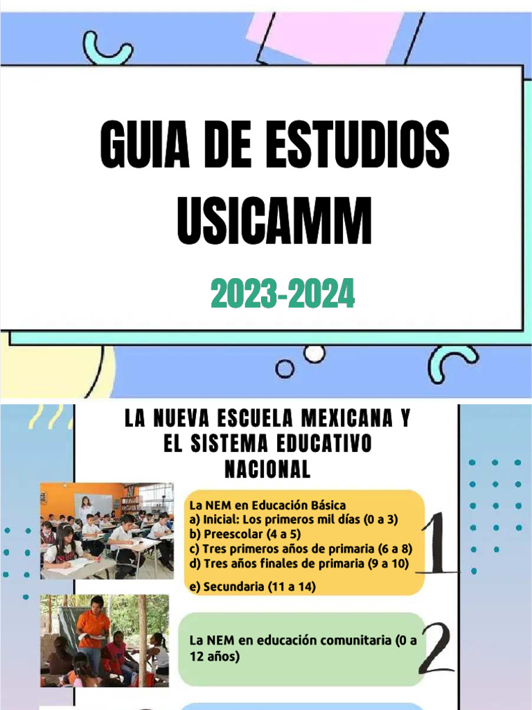 PDF Guia de Estudios 2023 2024 - Compress | PDF | Educación Secundaria ...
