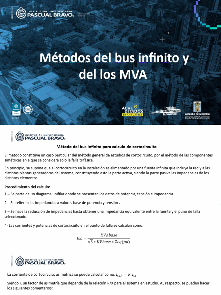 Metodo Bus Infinito y MVA | PDF | Impedancia eléctrica | Energia electrica