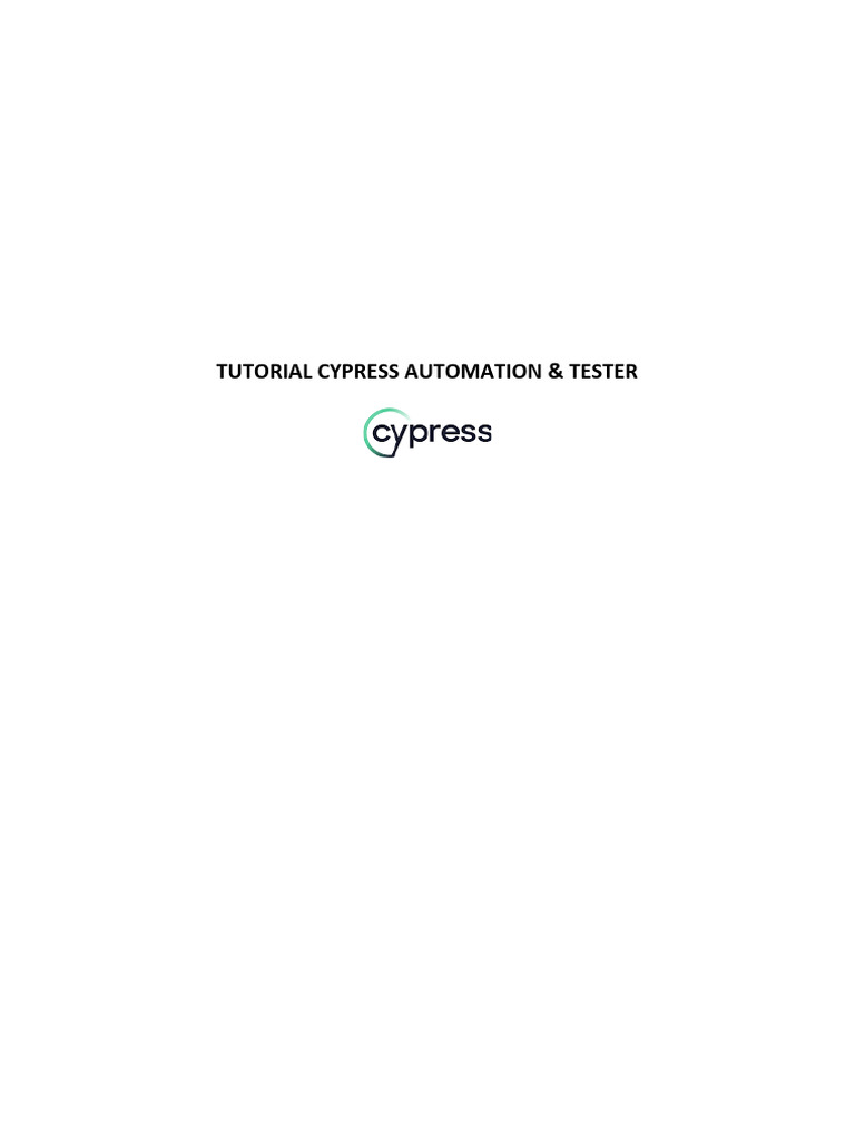TUTORIAL CYPRESS AUTOMATION | PDF | Archivo de computadora | Desarrollo ...