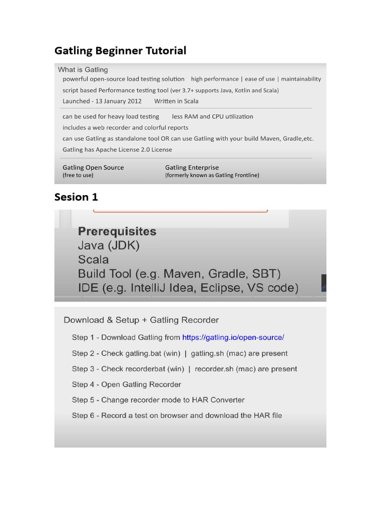 Gatling Beginner Tutorial | PDF