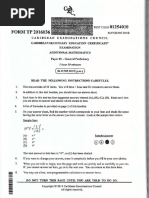 2025 SEA Maths Paper Solutions | PDF | Area | Volume