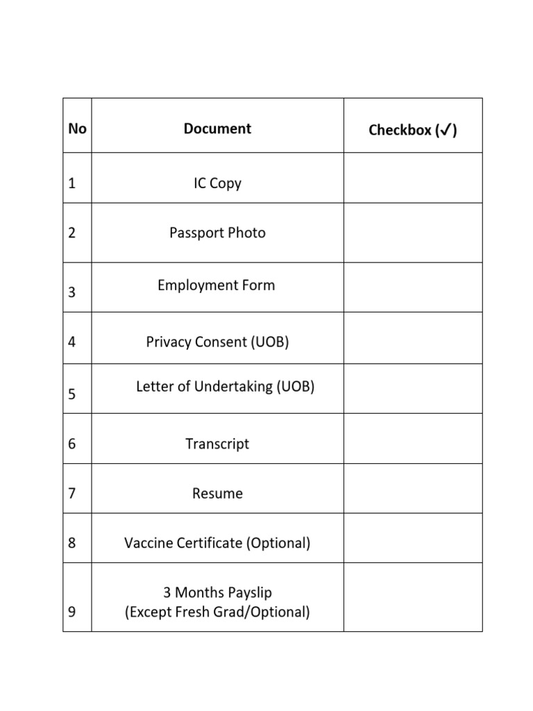 UOB Employment Application Form | PDF | Banks | Salary