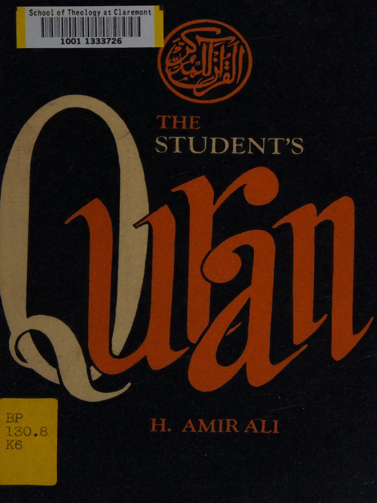 The Student's Quran - An Introduction - Ali, Hashim Amir - 1961 - New York - Asia Publishing ...