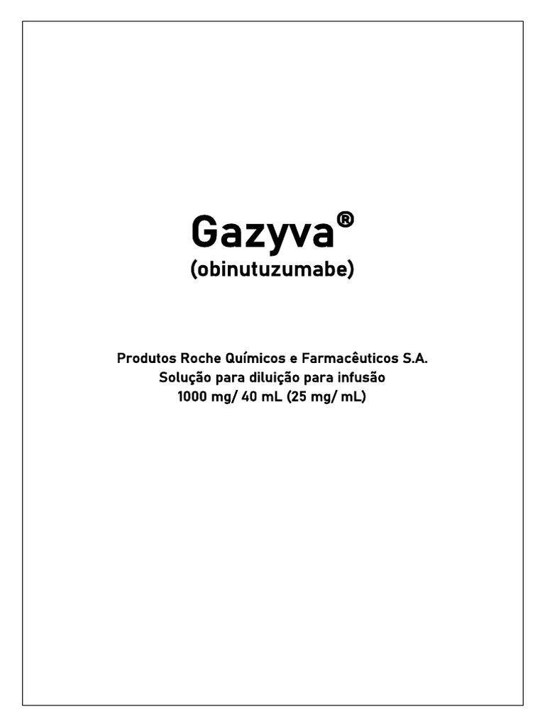 Gazyva Bula Profissional Da Saude | PDF | Anticorpo | Leucemia