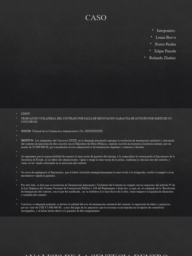 Analisis de La Sentecia Dentro Del Juicio Nº | PDF | Daños y perjuicios ...