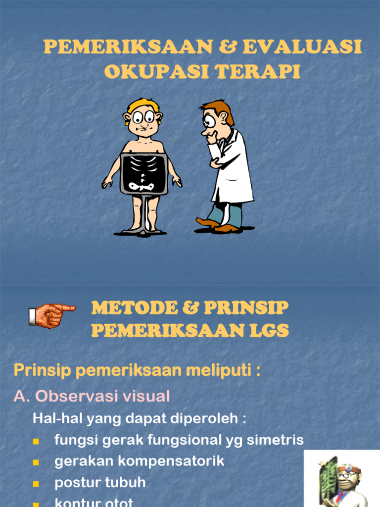 Pemeriksaan & Evaluasi Okupasi Terapi | PDF