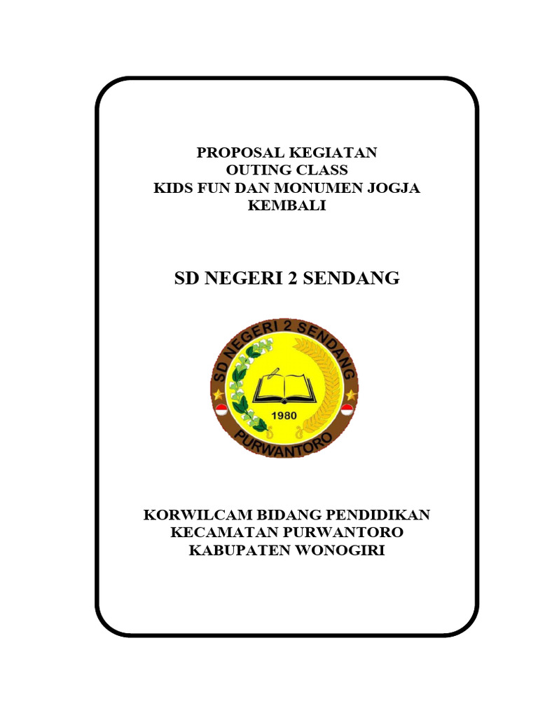 Proposal Outing Class Senada 2024 | PDF