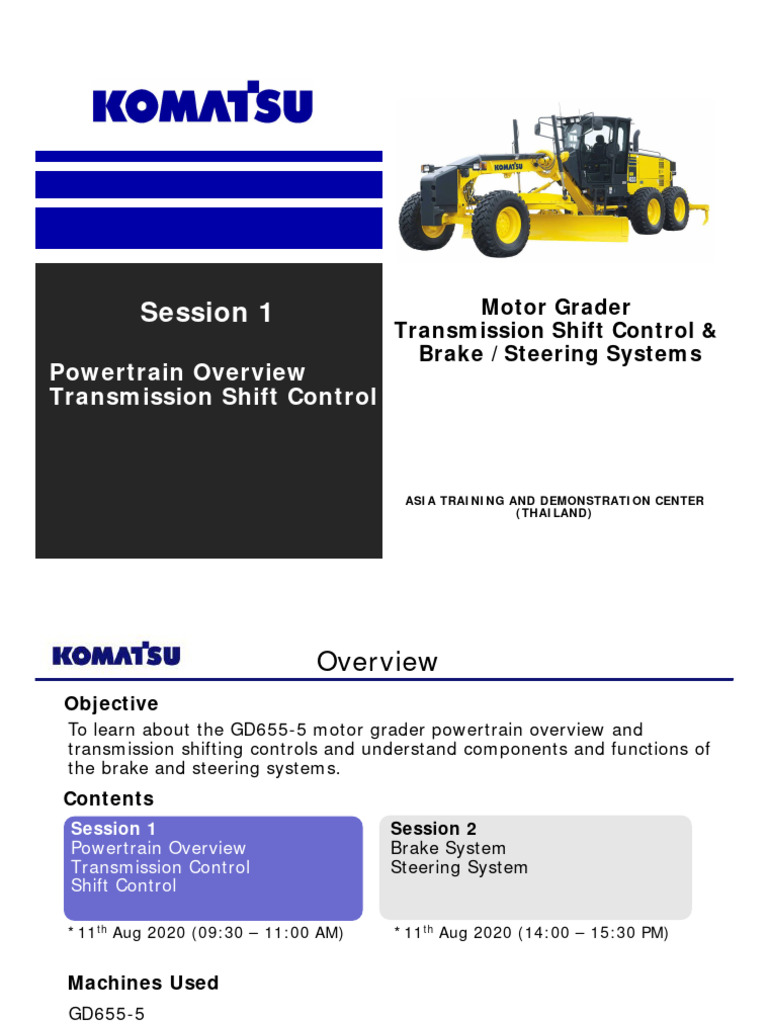 GD655-5 Automatic Transmission Overview | PDF | Clutch | Manual ...