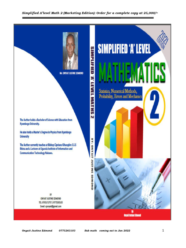 ALEVEL MATH 2 2021 Market Edition (Repaired) | PDF | Cost Of Living | Force