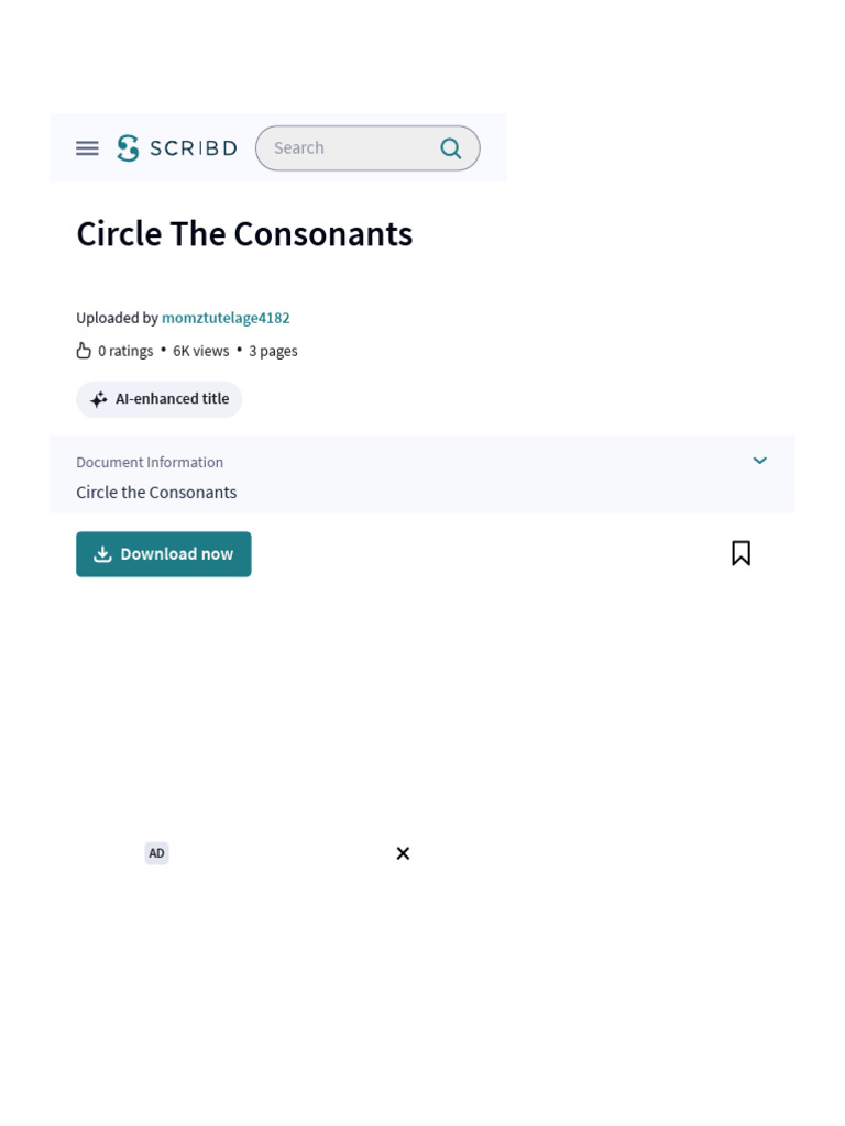 Circle The Consonants - PDF | PDF | Scribd | Language Families