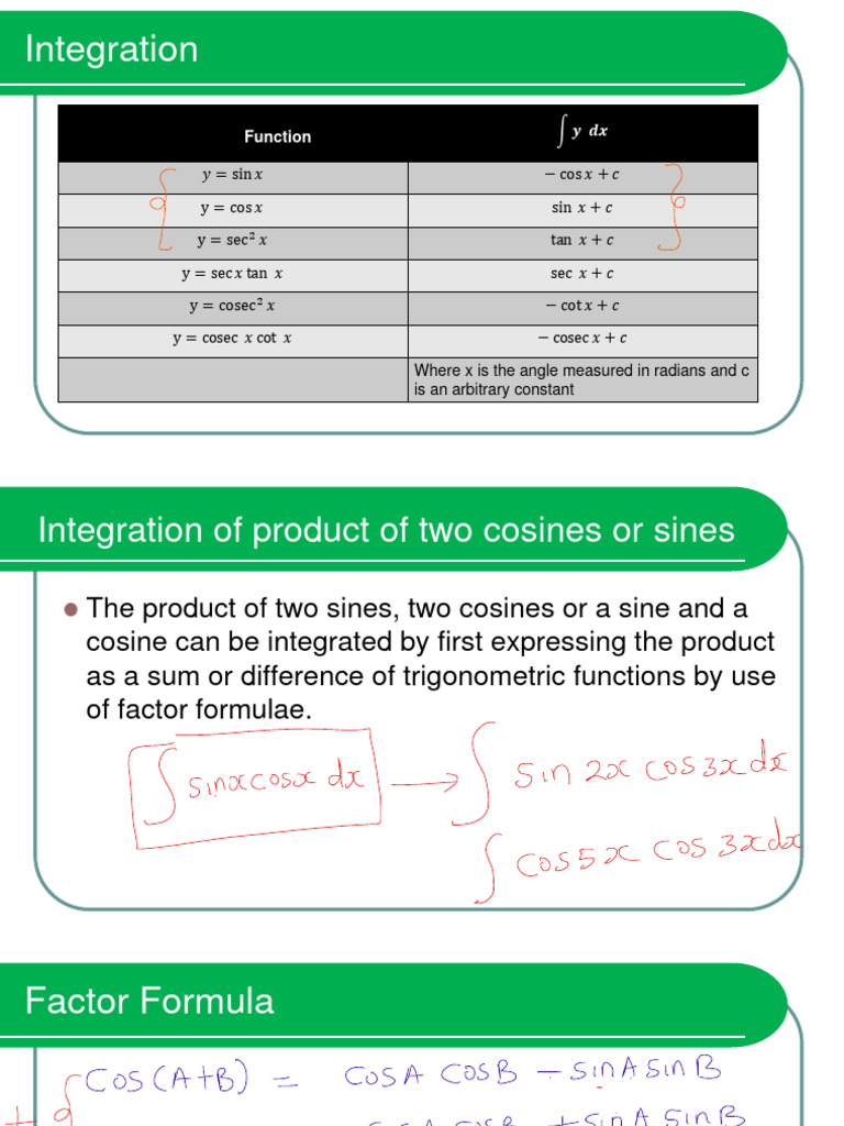 Integration Tri Lesson 2 | PDF