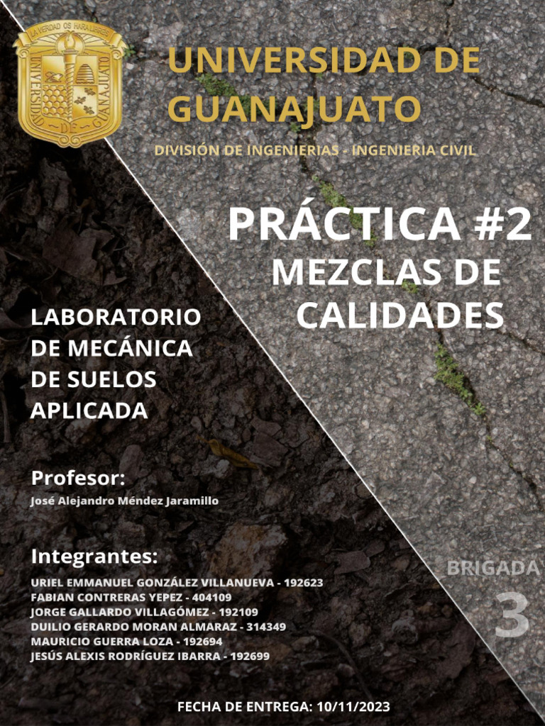 Brigada 3 - Mezclas de Calidades | PDF | Hormigón | Ingeniero civil
