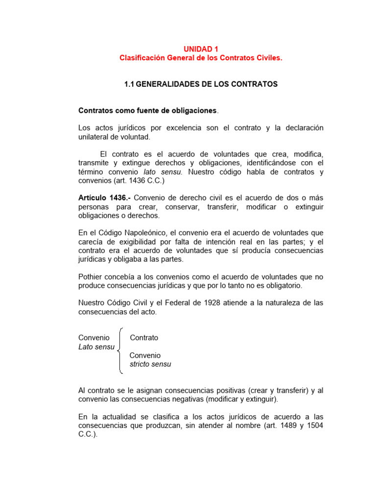 Apuntes Contratos Civiles | PDF | Derecho privado | Derecho civil ...