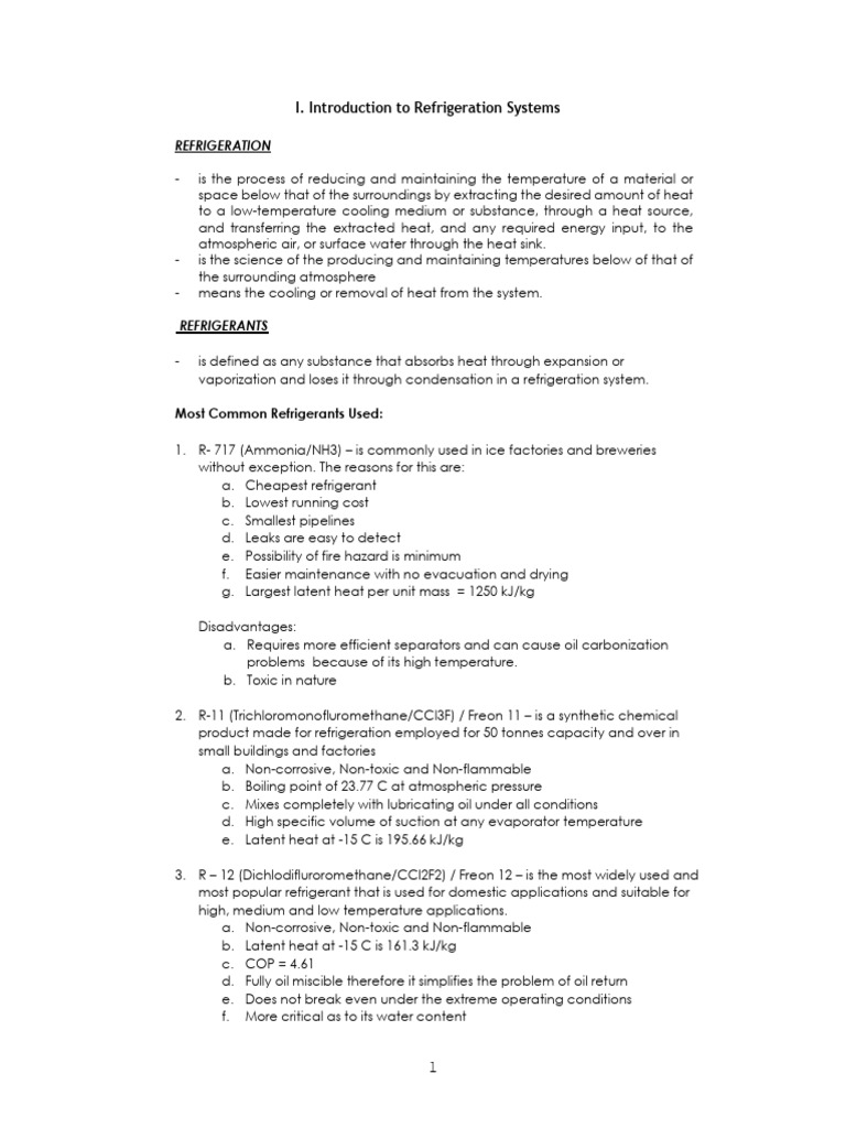 Ref System Module | PDF | Refrigeration | Applied And Interdisciplinary ...