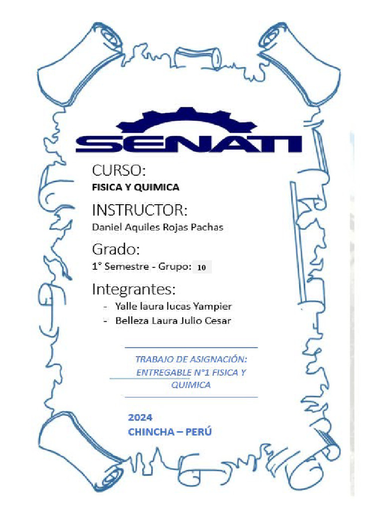 ENTREGABLE N°1 Grupo 10 - ...... | PDF | Fuerza | Vector Euclidiano