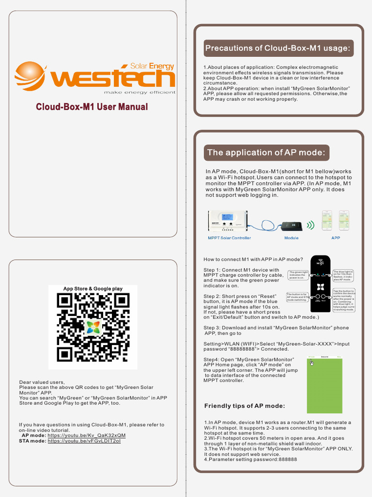 Cloud-Box-M1 User Guide | PDF | Wi Fi | Mobile App
