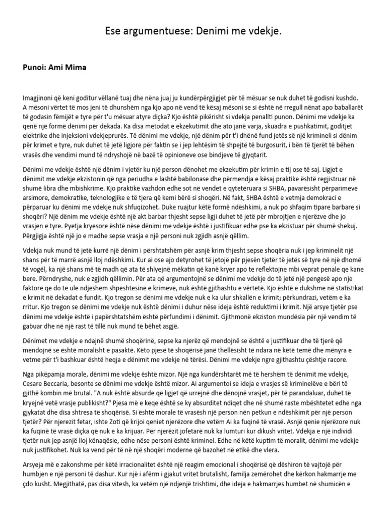 Ese Argumentuese | PDF