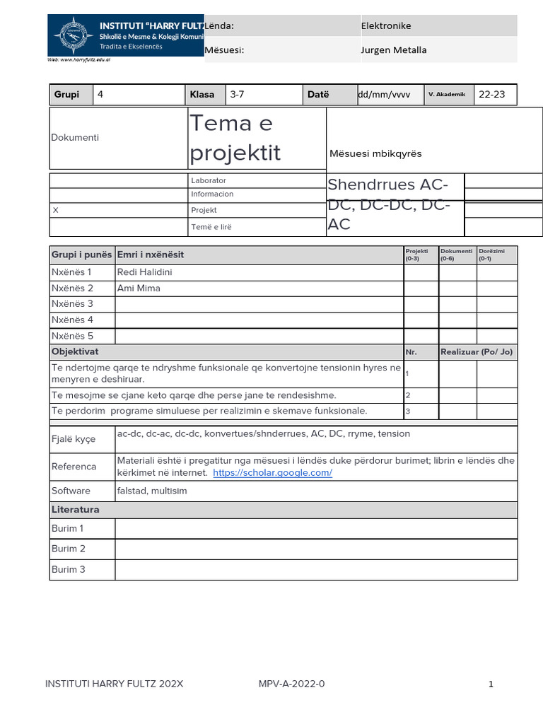 MPV-A-2022-0 - Projekt - Model - Formatimi Google | PDF