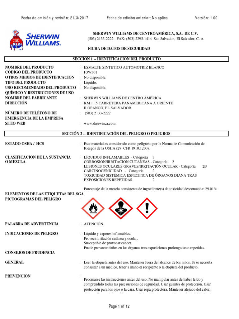 FDS-Color KEM Transport Serie F3 (Entremezcla) Serie F1 (Aplicación ...