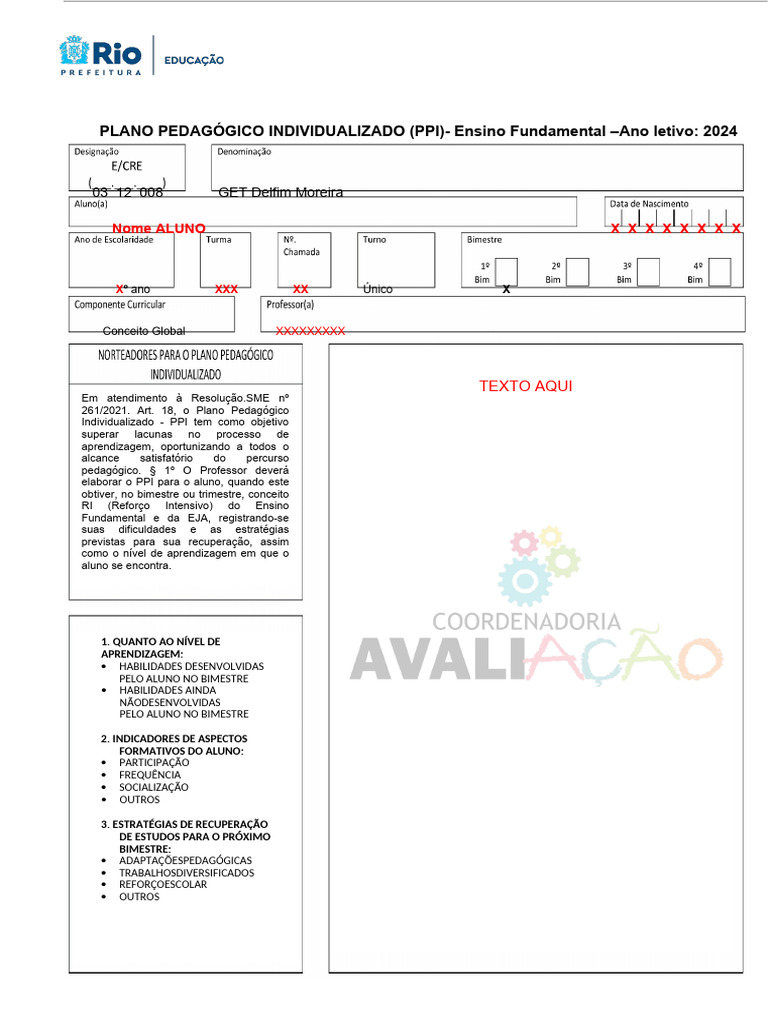 Modelo PPI - 2024 | PDF Modelo PPI - 2024 | PDF