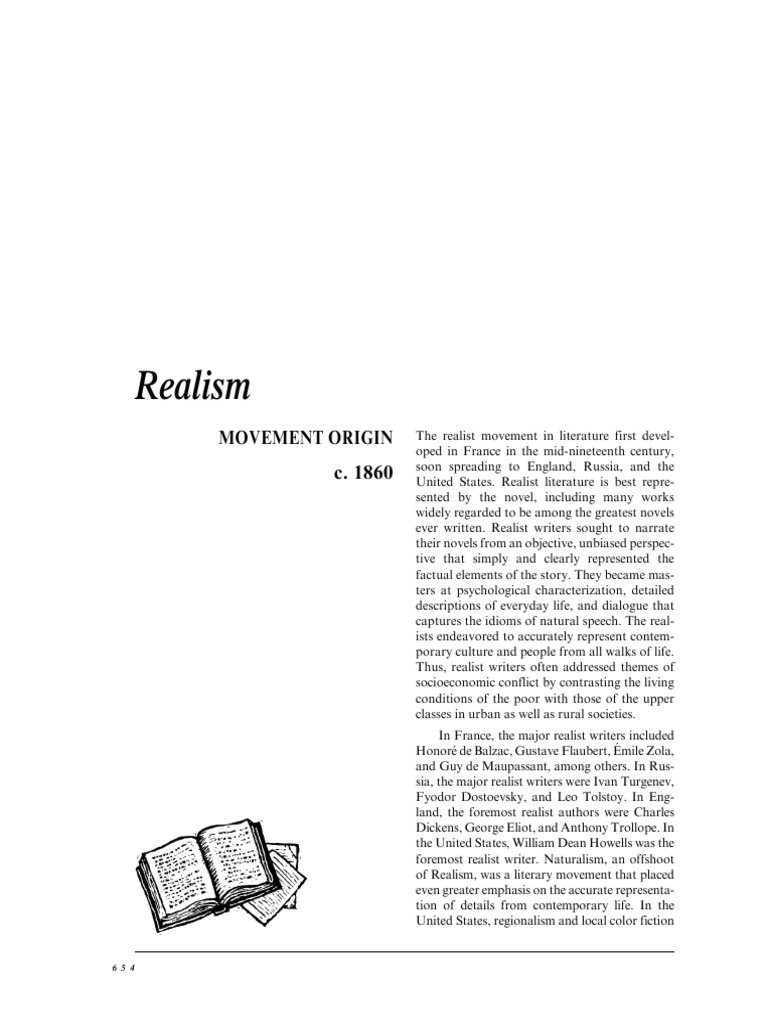Literary Movements For Student-689-703 | PDF | Literary Realism ...