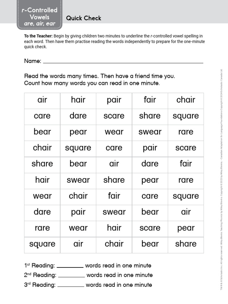 Are Air Ear | Download Free PDF | Phonics | Writing