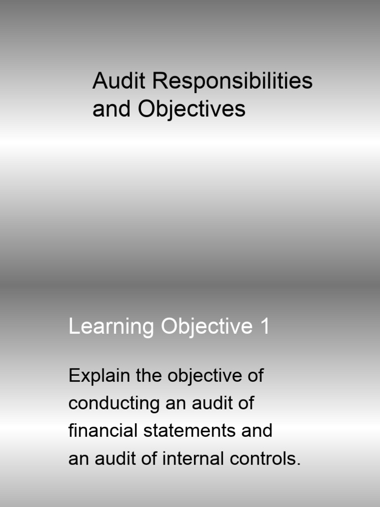 Objective Financial Statement Audit | PDF | Audit | Financial Audit