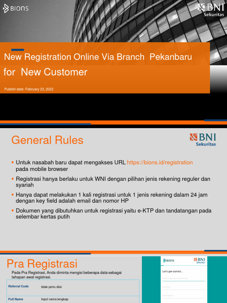 Tutorial Registrasi | PDF | Pengelolaan Keuangan & Uang | Hukum