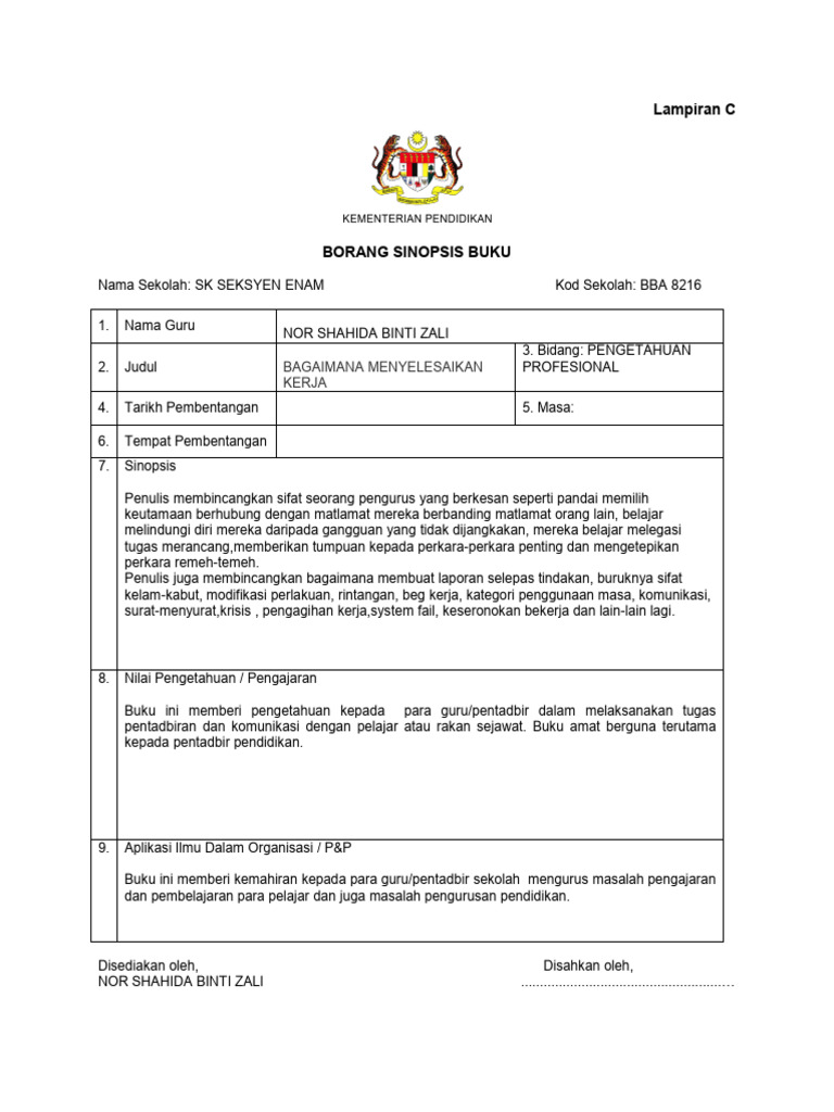 Baca Buku Shahida 2024 | PDF