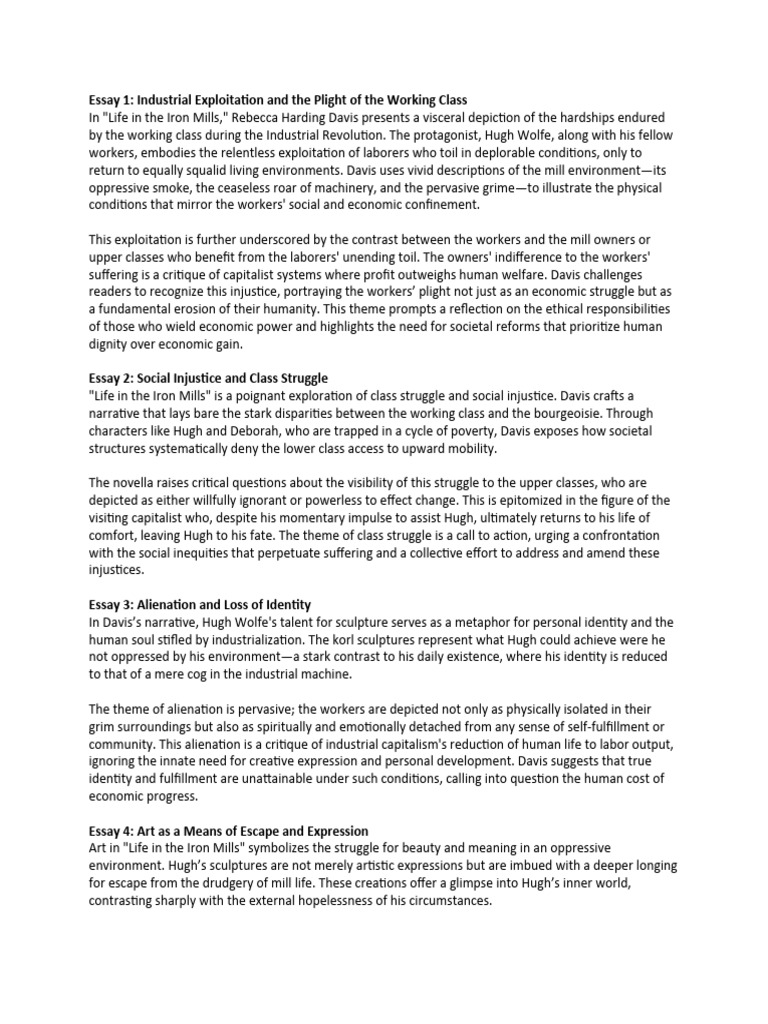 life in the iron mills | PDF