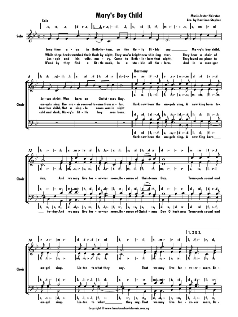 Mary's Boy Child Hymn - Sib | PDF | Singles | Christmas Songs Mary's Boy Child Hymn - Sib | PDF | Singles | Christmas Songs