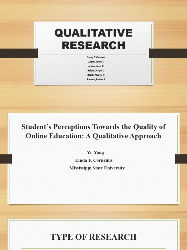 Qualitative Research Examples g2 | PDF | Qualitative Research | Experience