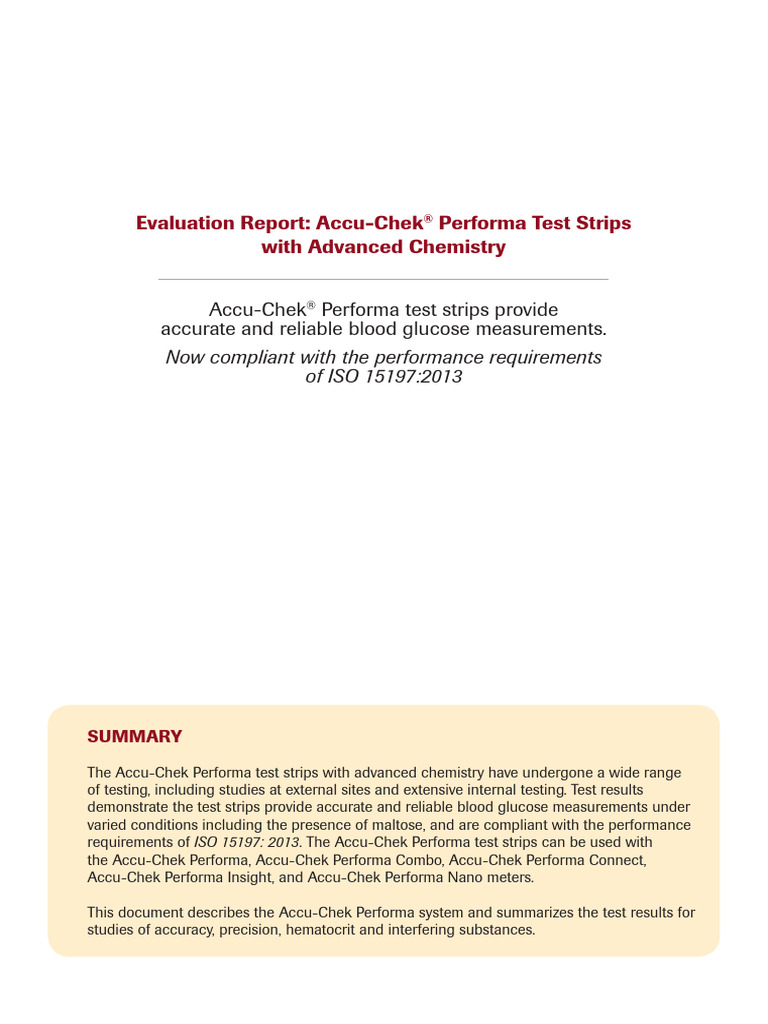 Accu Cek | Download Free PDF | Clinical Medicine | Medical Specialties