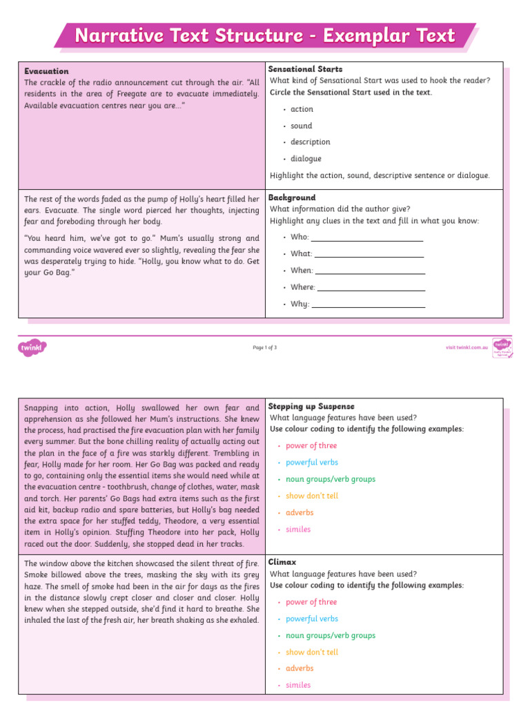 Narrative 1 | PDF | Verb | Syntax