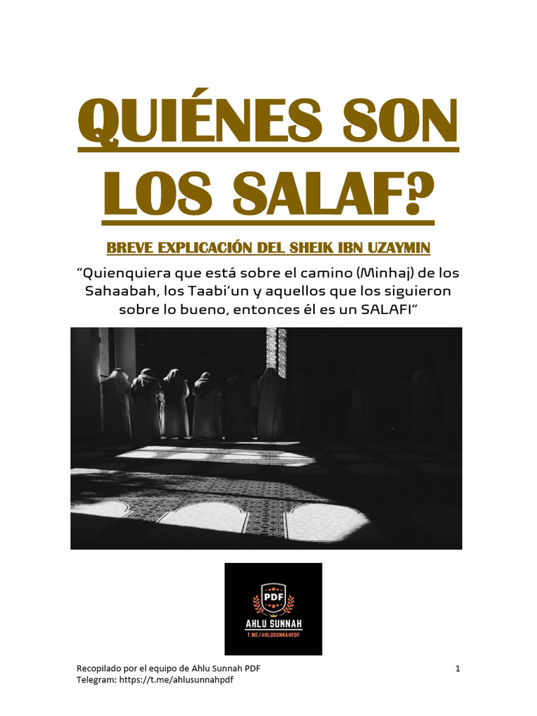 Introducción a los Salaf según Ibn Uzaymin | PDF | Movimiento salafista